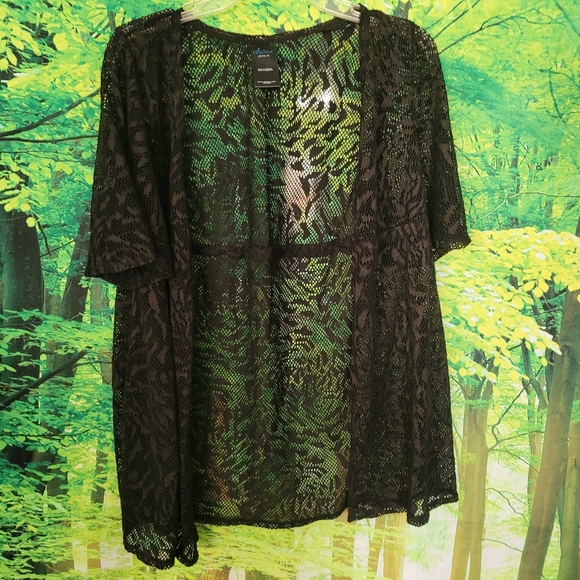 Catalina | Swim | 33658 Catalina Black Sheer Net Cover Up Size Lg214 ...